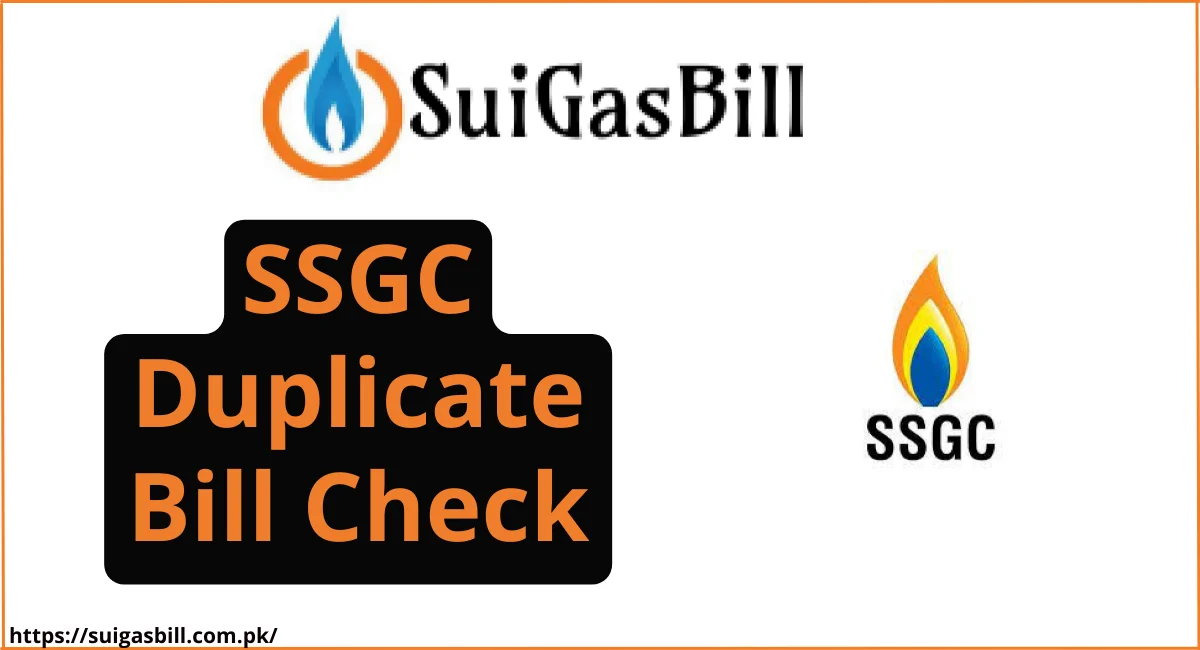 SSGC Duplicate Bill Online October 2025